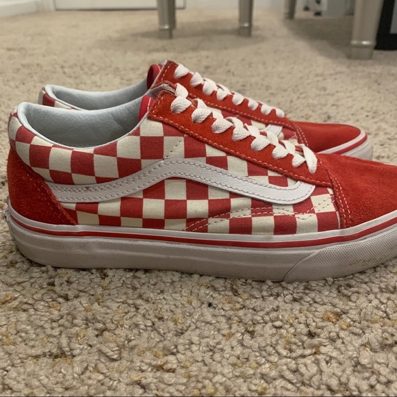 Vans | Shoes | Red Old Skool Vans | Poshmark